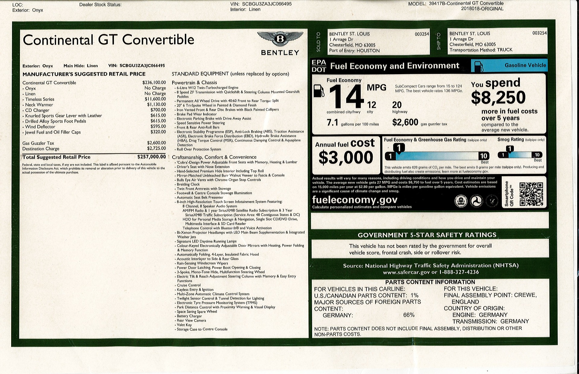 Pre-Owned 2018 Bentley Continental GT For Sale (Special Pricing) | Alfa Romeo of Greenwich Stock ...